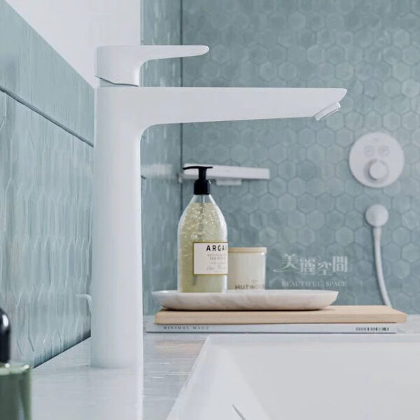Hansgrohe Talis E 240 加高型面盆龍頭 71716700 霧白 - 美麗空間衛浴,精品衛浴設備