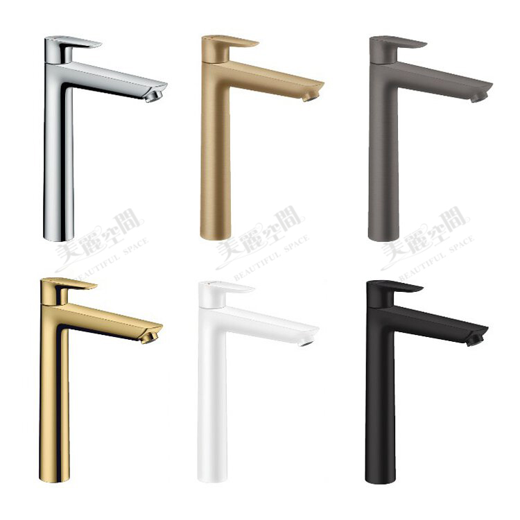 Hansgrohe Talis E 240 加高型面盆龍頭 71716340 黑鉻 - 美麗空間衛浴,精品衛浴設備
